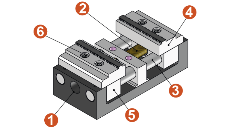 Morsa Autocentrante Manual OXIFIX 140i | Fixação e Troca Rápida